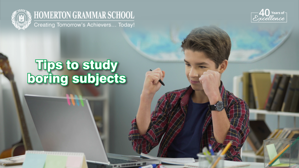 Tips to study boring subjects - Best Private CBSE School in Faridabad - HGS